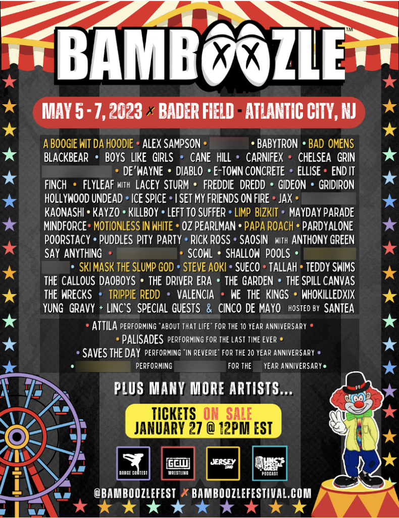 Bamboozle Festival Announces 2023 Lineup – The DreadMusicReview